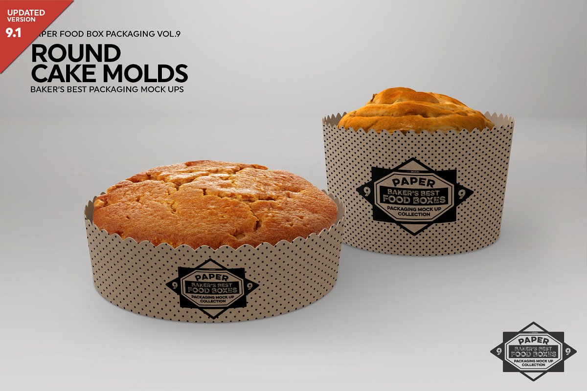50+ Best Cake Packaging Mockup Templates | Free & Premium