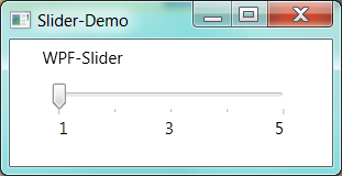 Tech: WPF Slider with annotations.