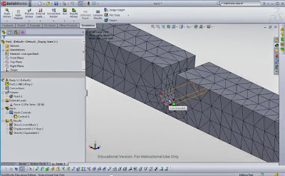 Solidworks simulation: Mesh control, adaptive meshing. - SolidWorks Share