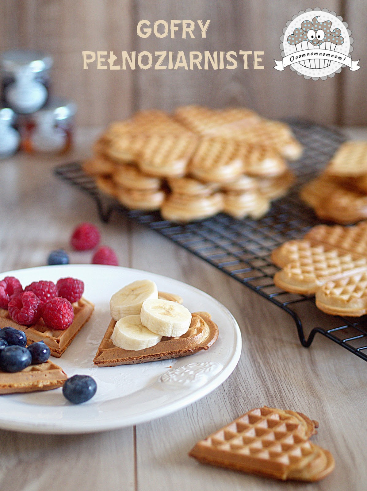 Ooomnomnomnom !: Gofry w wersji fit - dietetyczne gofry pełnoziarniste