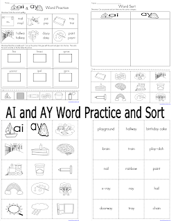 Teachers R US: ai ay Story, Printable Story, Wall Signs, and Activity ...