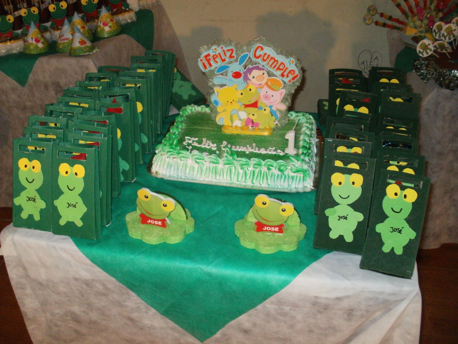 O&C Cotillón Artesanal: Cumple de José fiesta temática Sapo Pepe