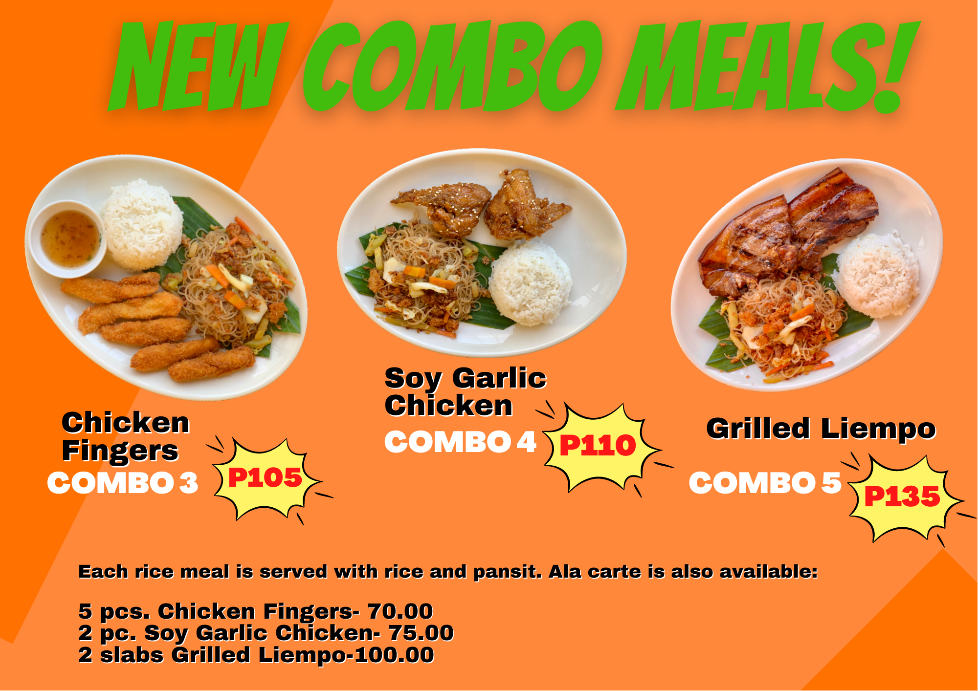 ADO'S PANCITERIA: MENU