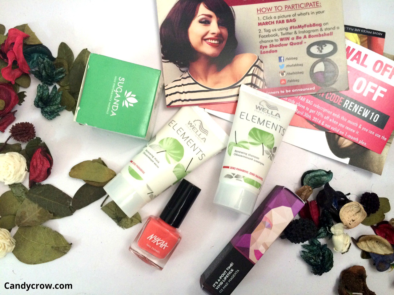 March 2016 Fab Bag Review - Candy Crow