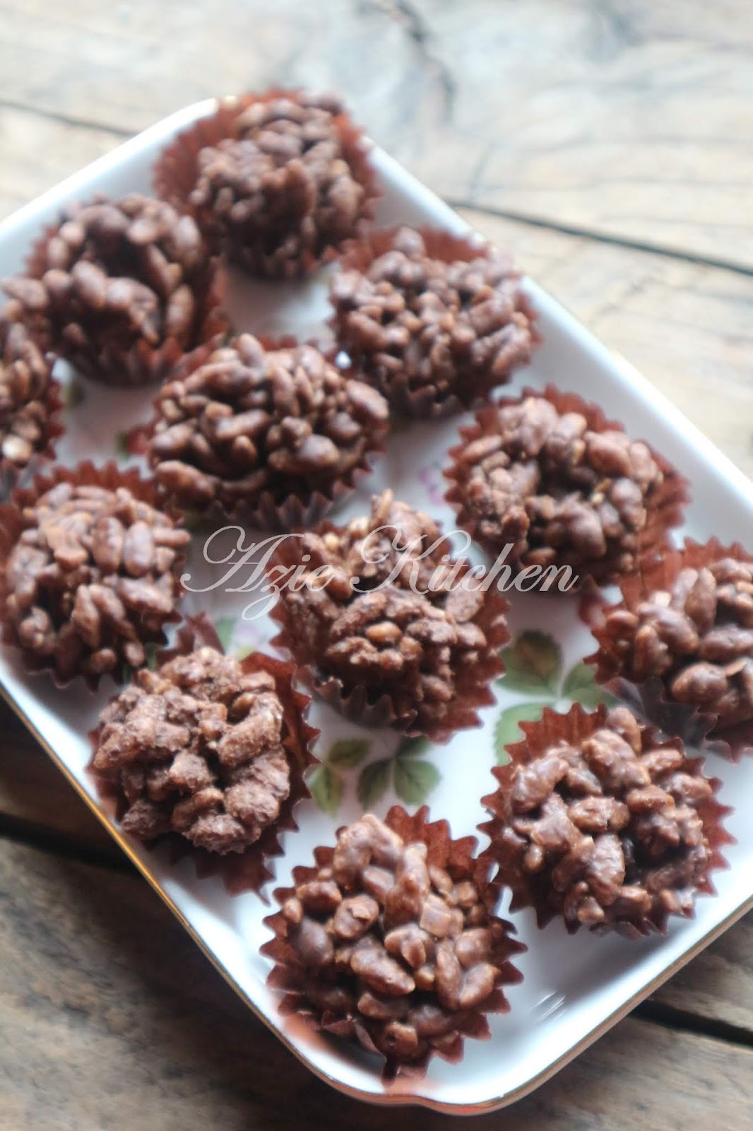 Chocolate Rice Puff Yang Sedap - Azie Kitchen