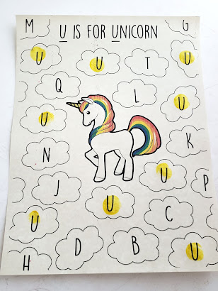 Mom's Tot School: U is for Unicorn!