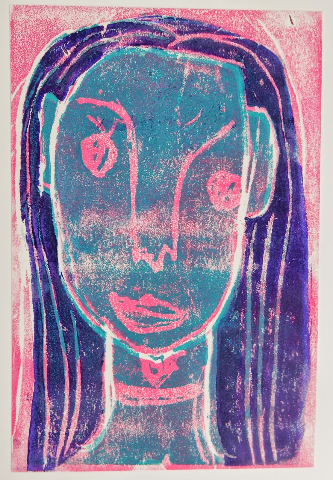 Doodlebug Dabblings: Warhol inspired printed self portraits
