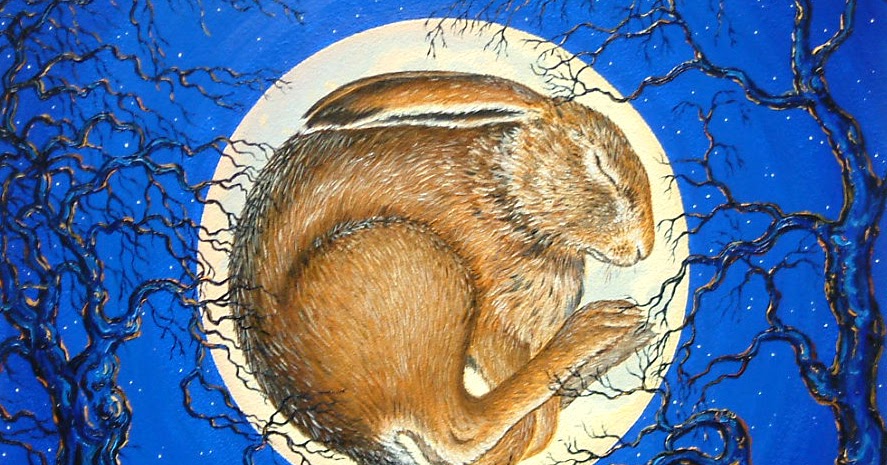 The THREE HARES: Sleeping Moon Hare