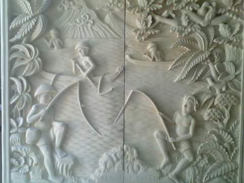 Panil ukir batu alam murah - Spesialis Batu Alam Bali