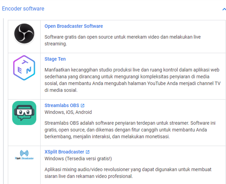 Membuat live stream dengan encoder ~ Jovan Rauan