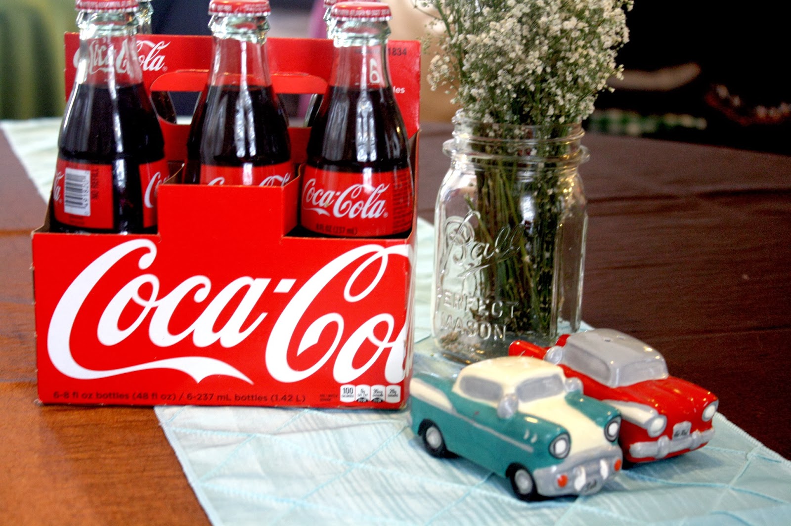 The Burlap Runner: Just For Fun { A Vintage Table Top Design Idea }