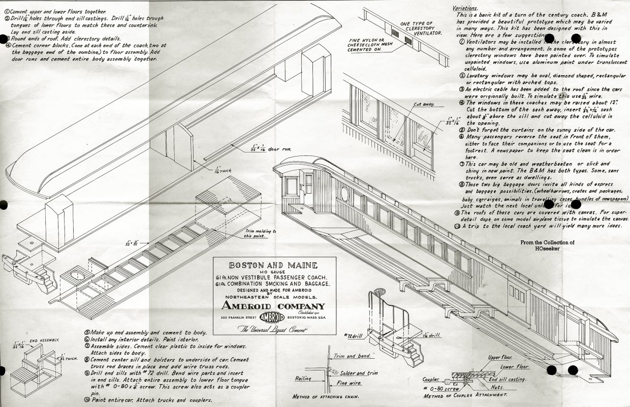 The Model Railroader's Notebook: Model Railroad Kit Instructions - The ...