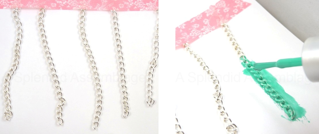 A Splendid Assemblage: DIY: Neon Chain Earrings