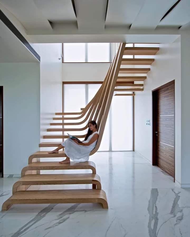 Contoh Desain Tangga Artistik Minimalis - Foto Desain Rumah Terbaru