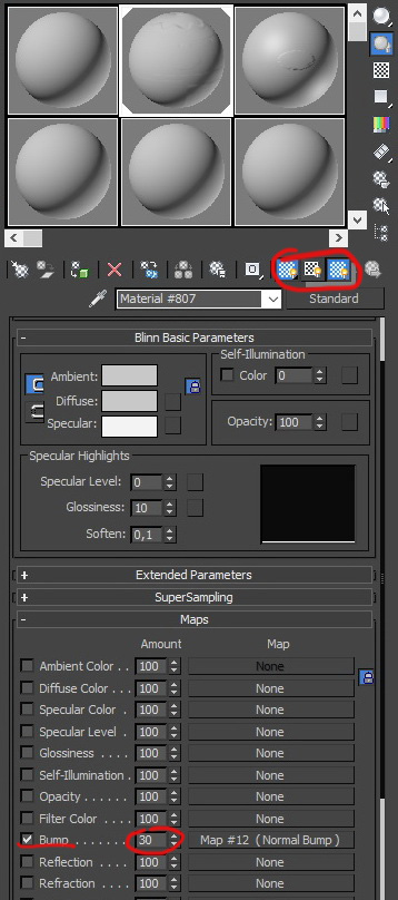 3Ds MAX: NORMAL MAP - PROJECTION
