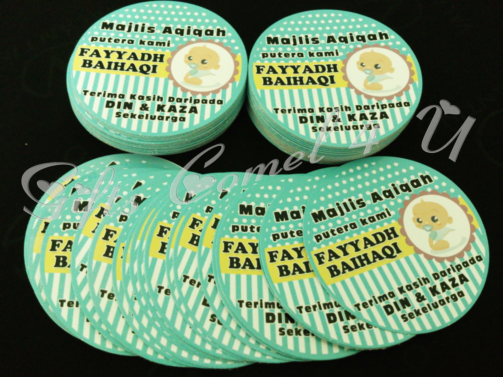 Gifts Comel 4 U: Ordered by Khazawatulfaiz : Sticker (5.4cm)