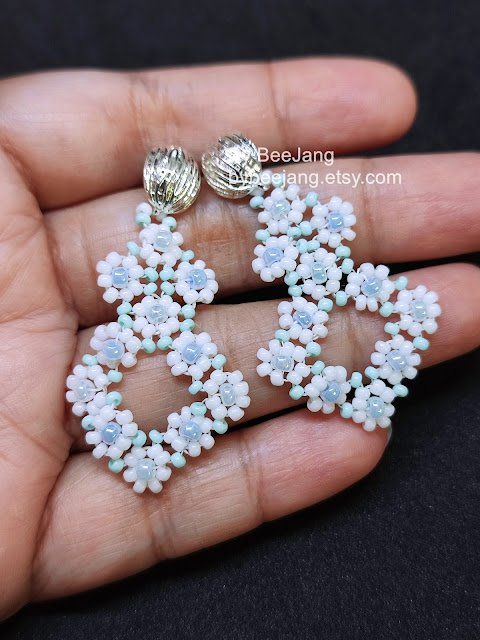 Free Tutorial : Cinla Daisy Chain Earrings: bead_tutorial — LiveJournal