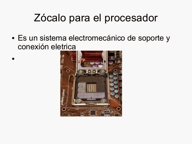 Informatica PCPI: LA PLACA BASE