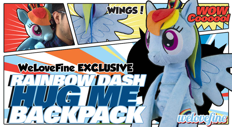Equestria Daily - MLP Stuff!: Rainbow Dash Hug Pack Back in Stock ...