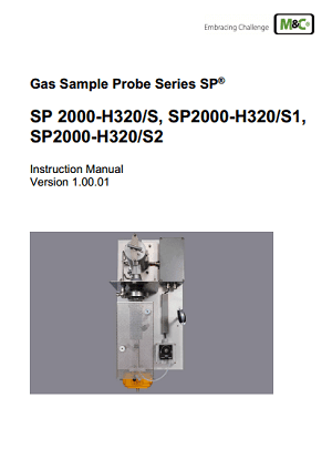 Instruction Manual - Gas Sample Probe Series SP (SP 2000-H320S, SP2000 ...
