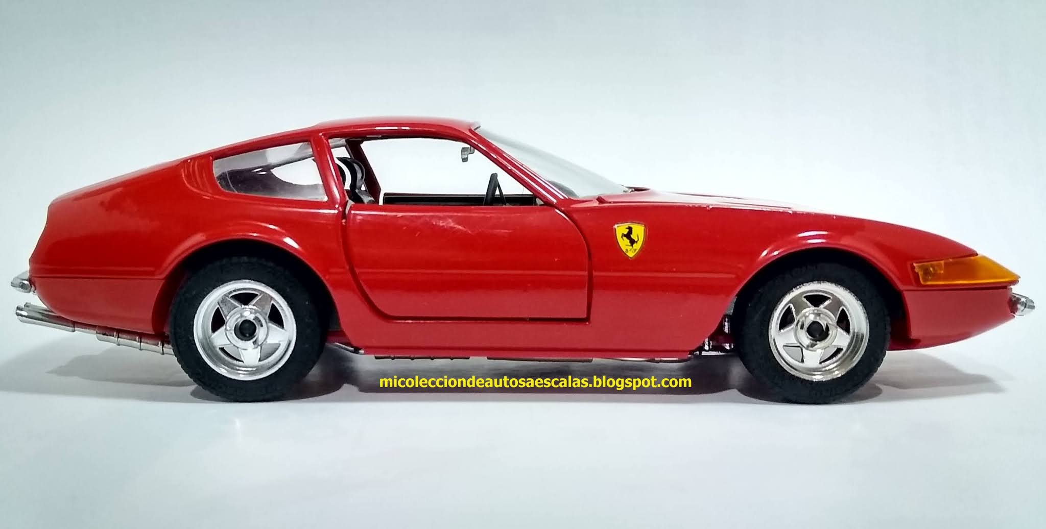 Mi colección de autos a escala.: 1969 Ferrari 356 GTB/4 Daytona 1:24