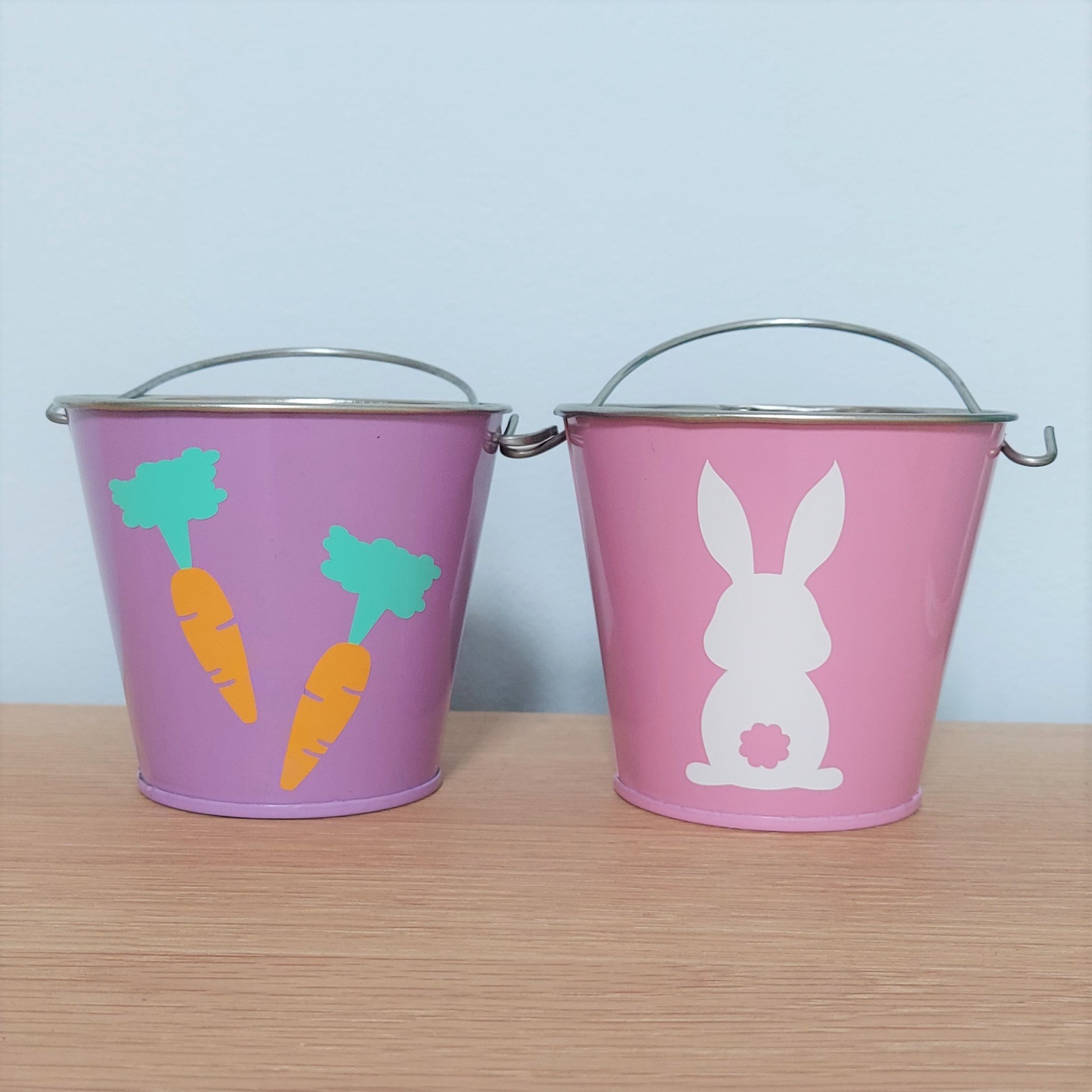 A Playful Stitch: Cute Easter Buckets with the Cricut Joy