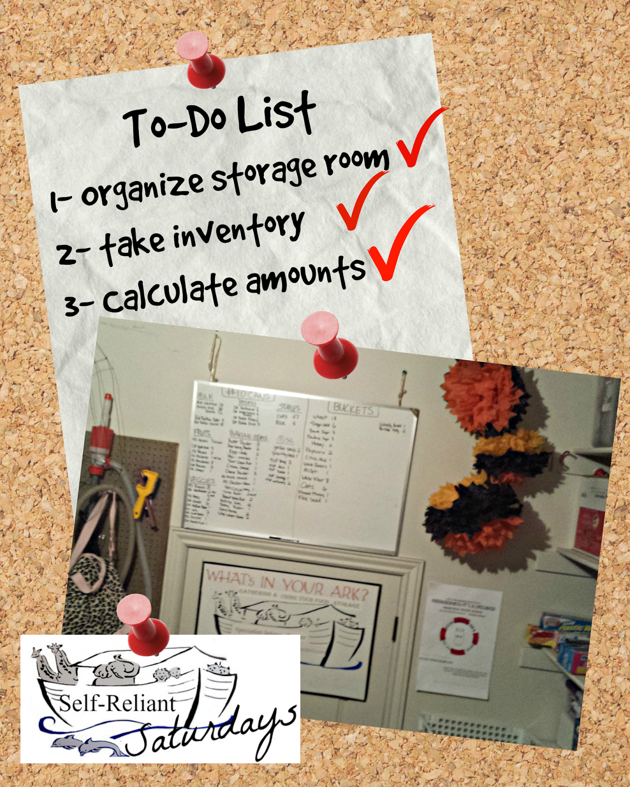 PREPARE TODAY: Self-Reliant Saturday-- Storage Room Inventory