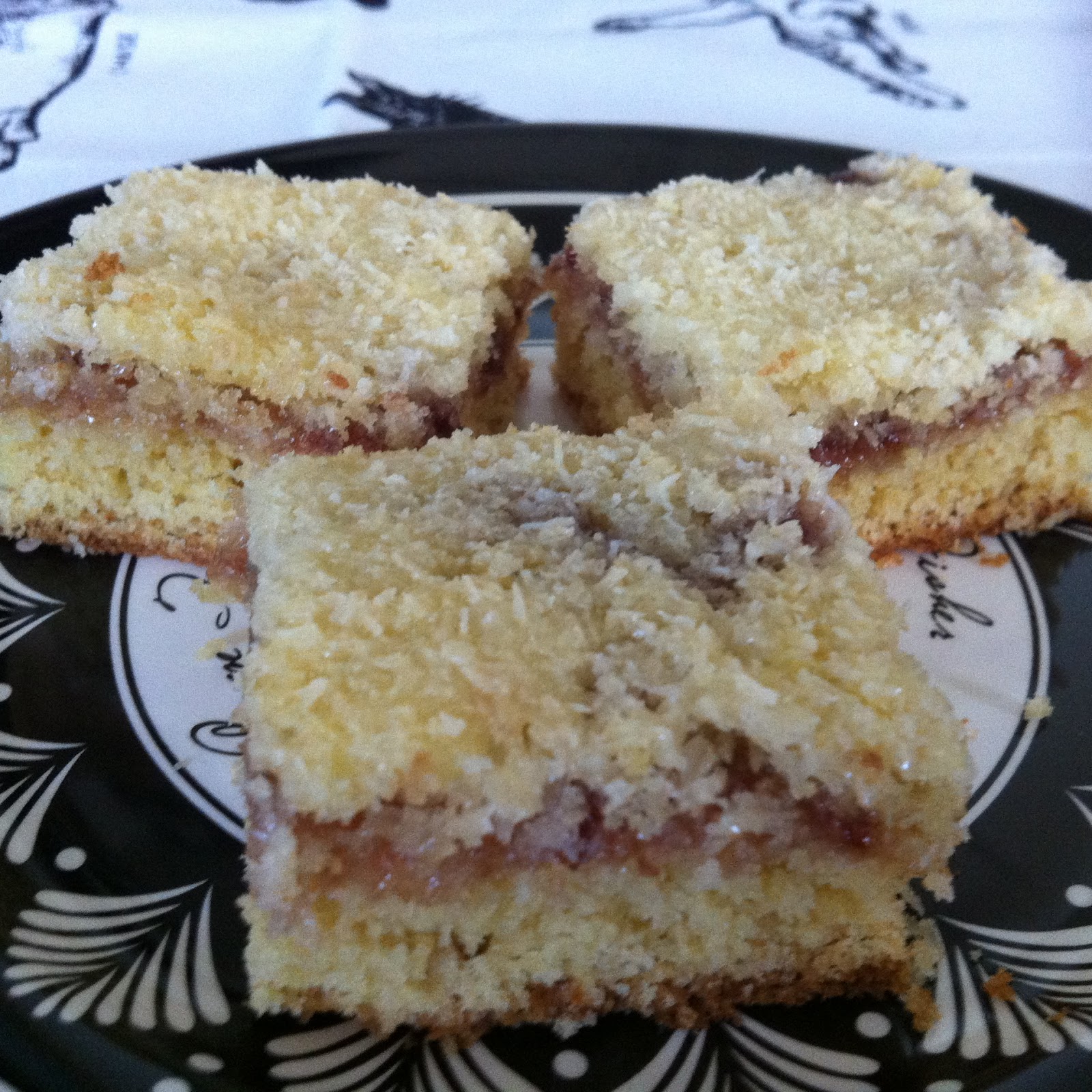 Raspberry Coconut Slice for Homemades - Retro Bakes | Laws of the Kitchen