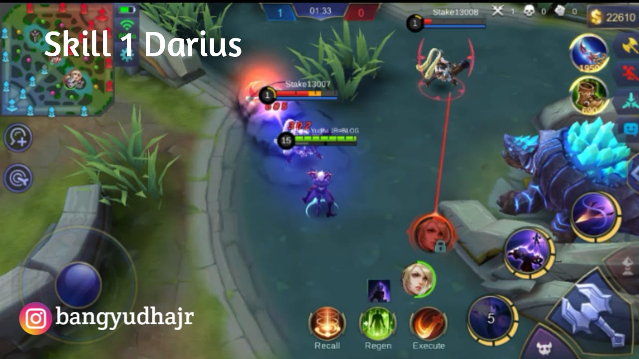 Review Pasif Dan Skill Darius Hero OP Mobile Legend - Bang Yudha JR