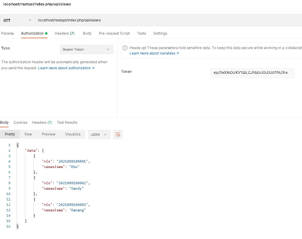 √Membuat Rest Api Server Dengan Code Igniter 3: Memasang JWT Authentication √Membuat Rest Api Server Dengan Code Igniter 3: Memasang JWT Authentication