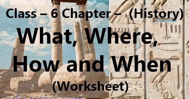 CBSE Papers, Questions, Answers, MCQ ...: CBSE Class – 6 Chapter ...