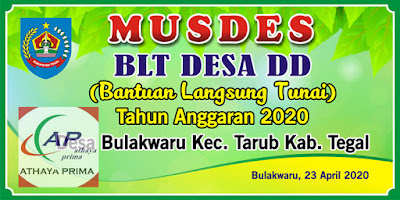 Sampel Desain Banner Musdes BLT Desa - Athaya Prima