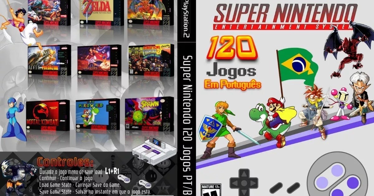 Master Tutoriais: EMULADOR DE SUPER NINTENDO - SNES STATION 120 GAMES ...