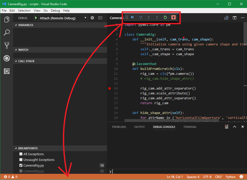 Debugging Maya using Visual Studio Code