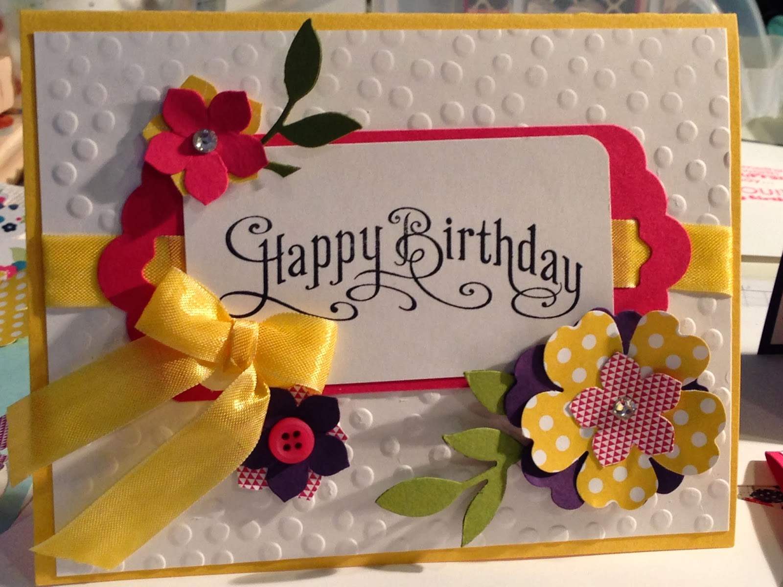 the crafty yogi: Springy Birthday Cards