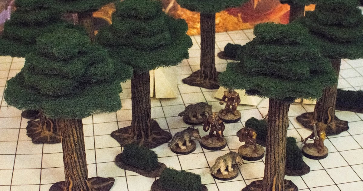 Dollar Store Dungeons - Trees (RPG Miniature Terrain Building)