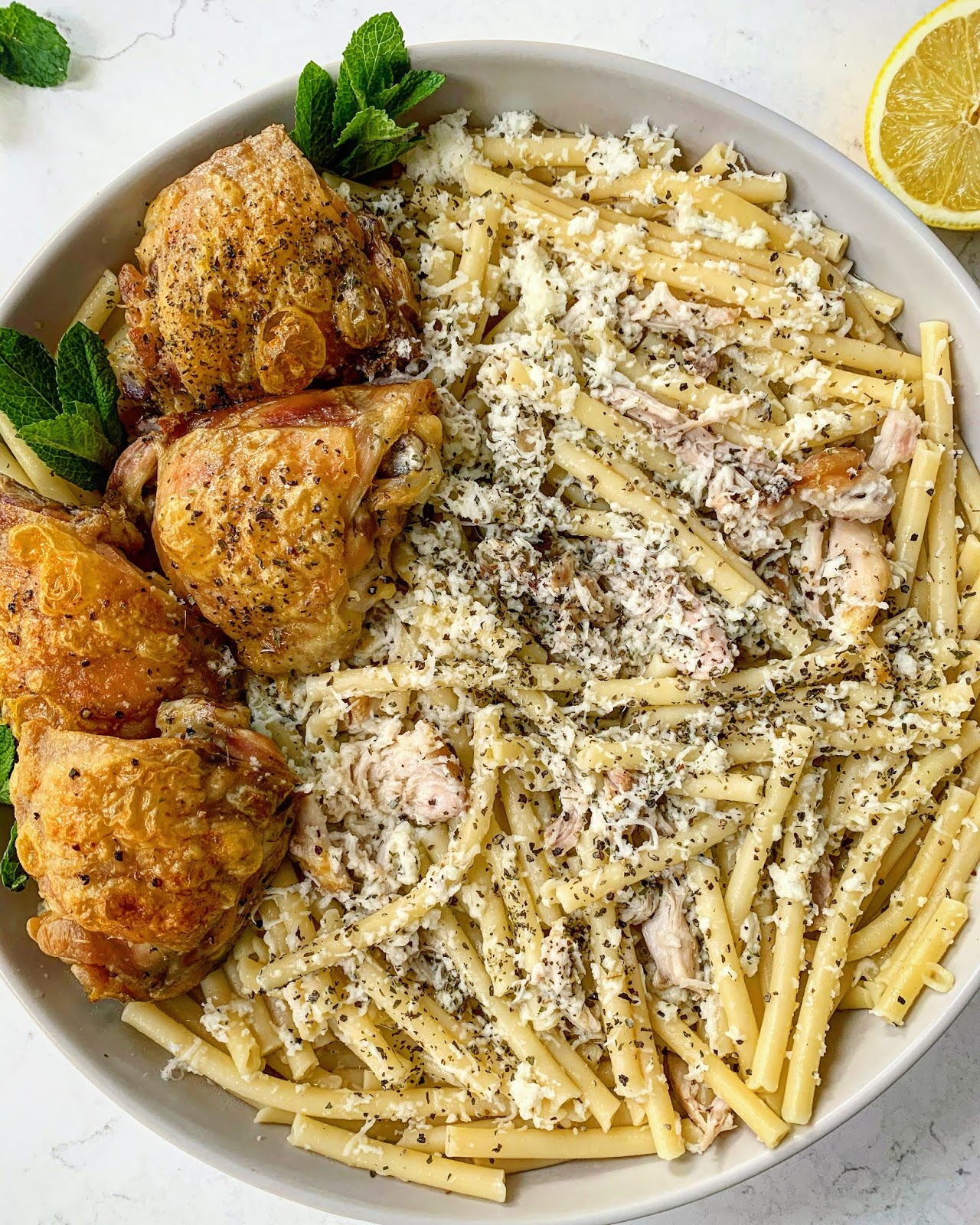 Magarına Bulli ve Kızartmış Tavuk (Cypriot Style Pasta with grated ...