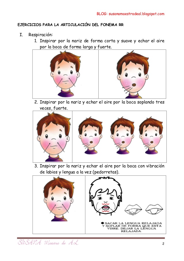 AUDICIÓN Y LENGUAJE 2020: EJERCICIOS DE PREPARACIÓN DEL FONEMA /R ...