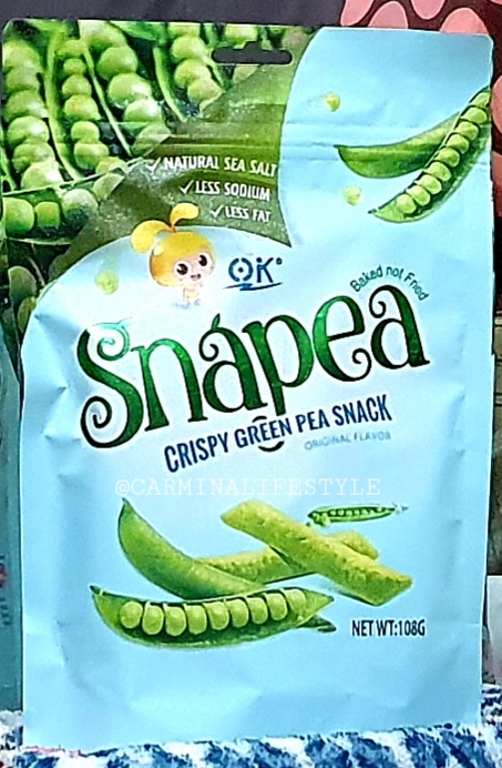 Baked not Fried Snapea Crispy Green Pea Snack