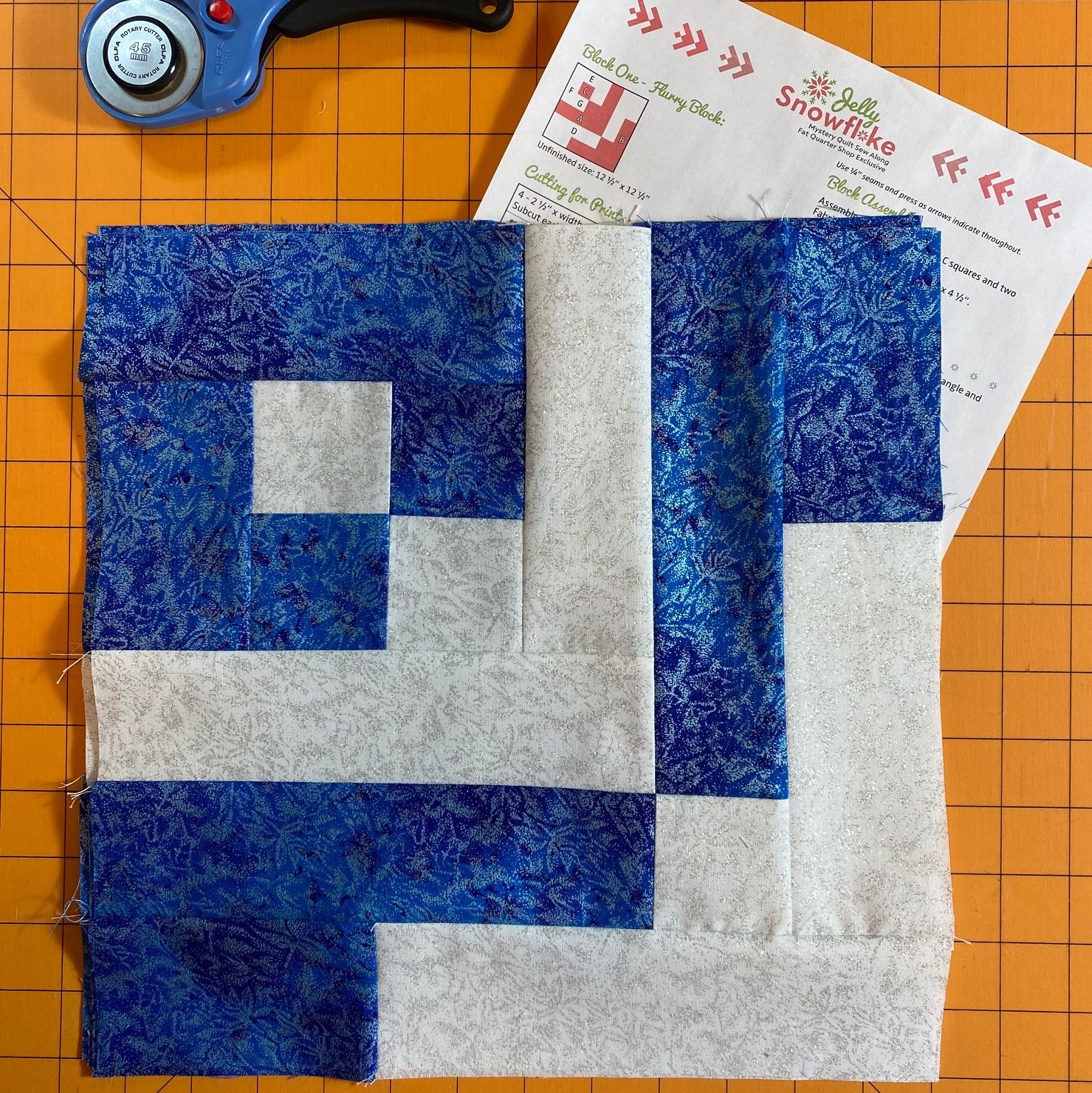 jelly snowflake quilt