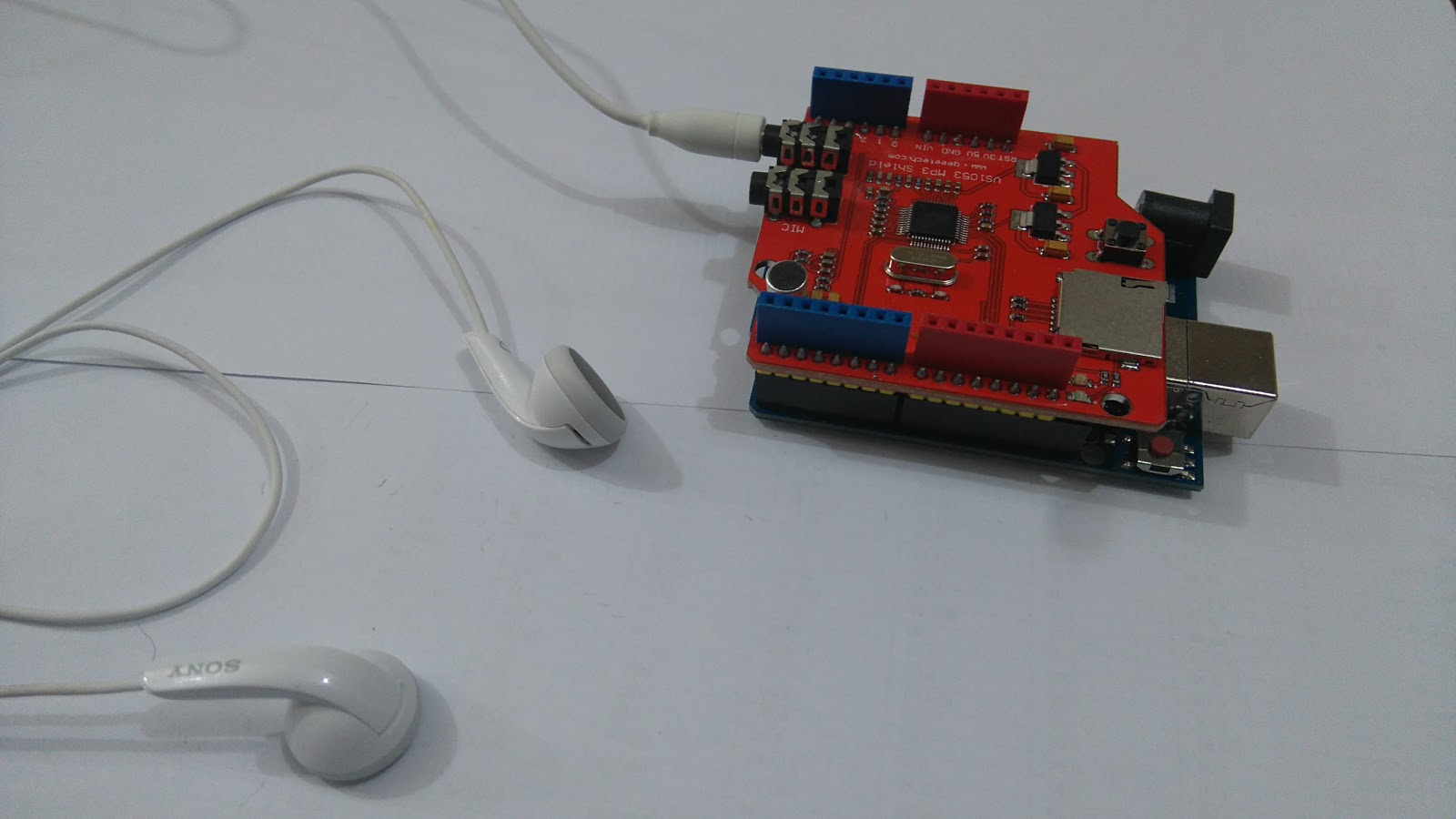 Sıradan Şeyler....: VS1053 sparkfun MP3 Trigger Arduino Shield