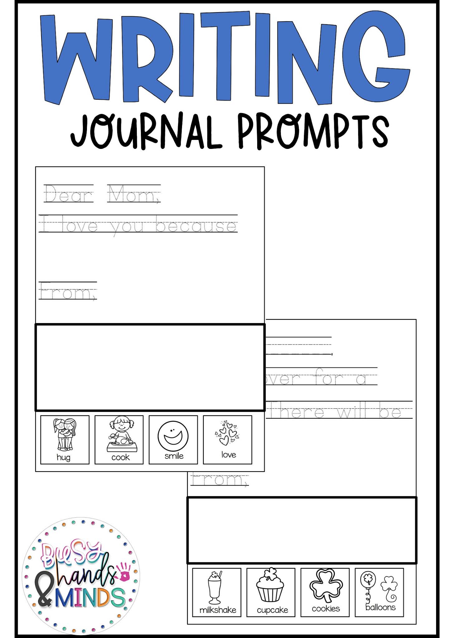 Beginning Writing Journal | Busy Hands and Minds