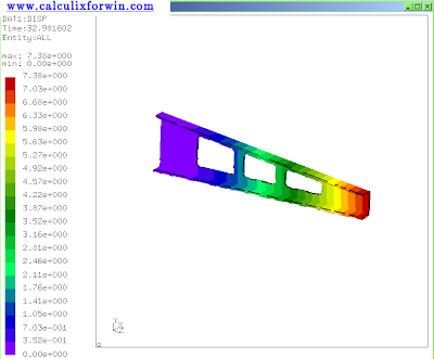 CalculiX - Free Finite Element Software: CalculiX: Cantilever. Static ...