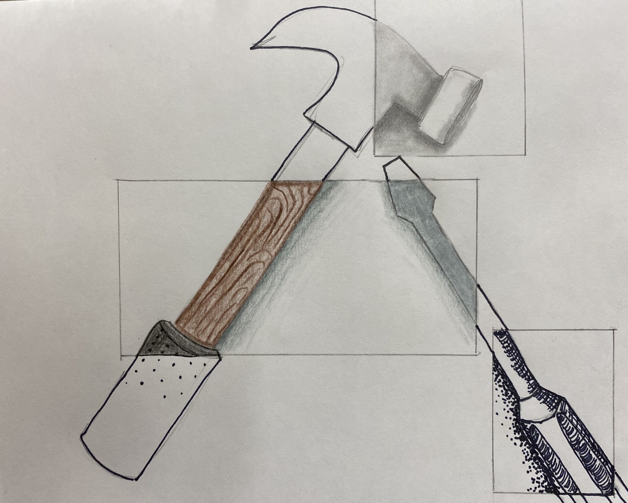 Clarketastic Art: Fractured Still Life Drawing
