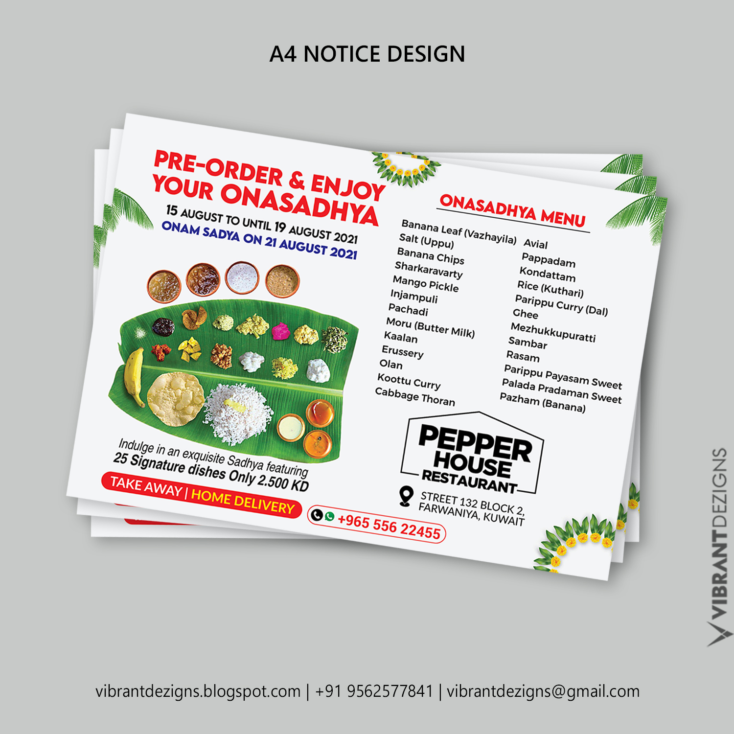 Kerala Notice Design