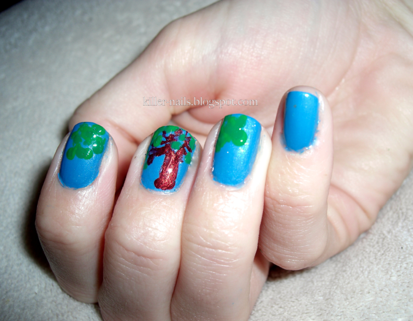 Killer Nails: Green Tree Nails