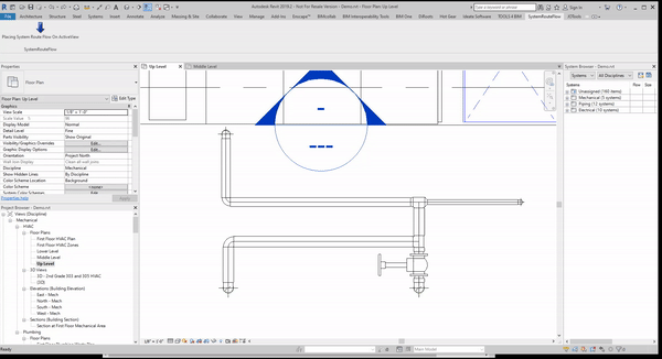 Revit Add-Ons: Free System Route Flow