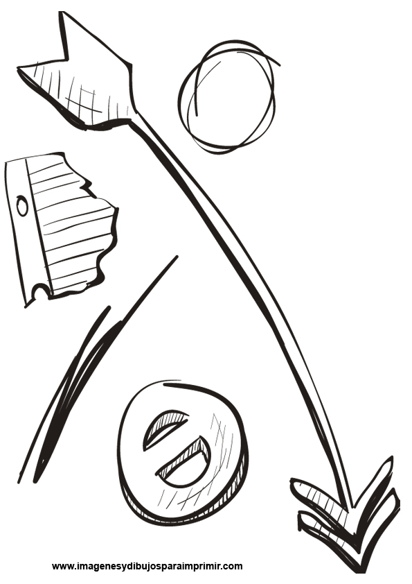 flechas para imprimir-Colorear dibujos,letras, Actividades infantiles