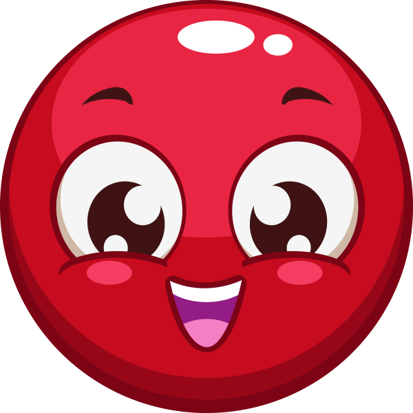 Cheerful Red Smiley | Symbols & Emoticons