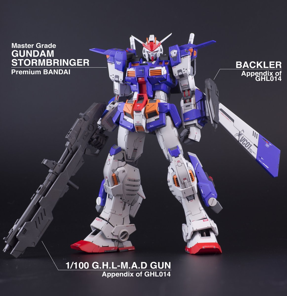 GHL014: MG 1/100 M.A.D. Gun + Backler shield - Release Info